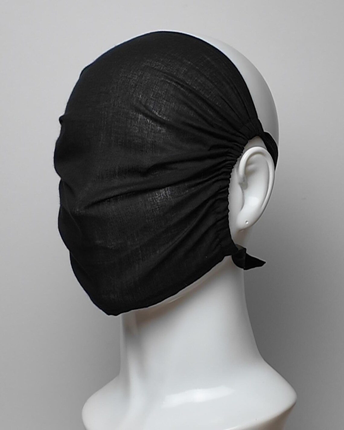 Cotton Full Face Mask - Faceless Silhouette, Minimalist Anonymity ...