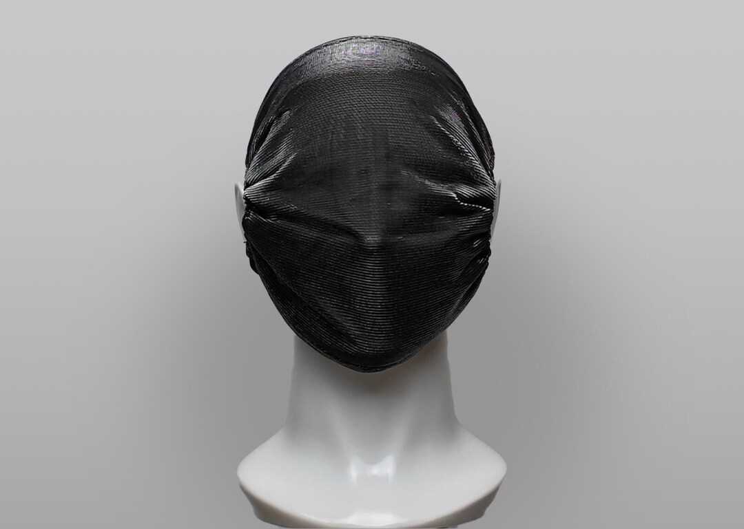 Metallic Mesh Face Mask - Futuristic Gothic Hood, Cyberpunk Mask, Avant ...