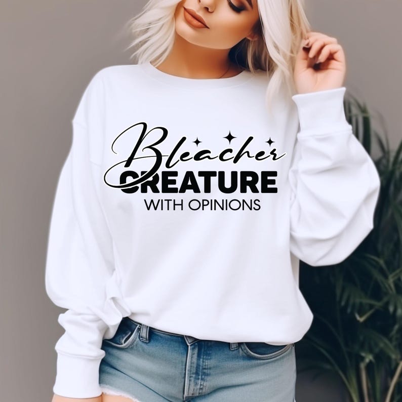 Bleacher Creature With Opinions Svg Bundle, Funny Football Mom Svg ...