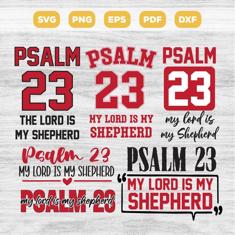 Psalm 23 Svg - Etsy