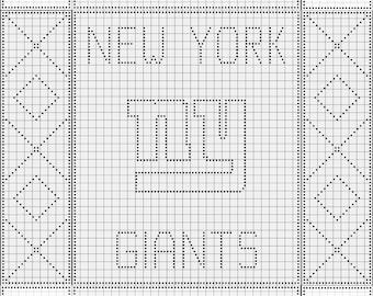 New York Giants Crochet Blanket Pattern (c2c Including Written ...