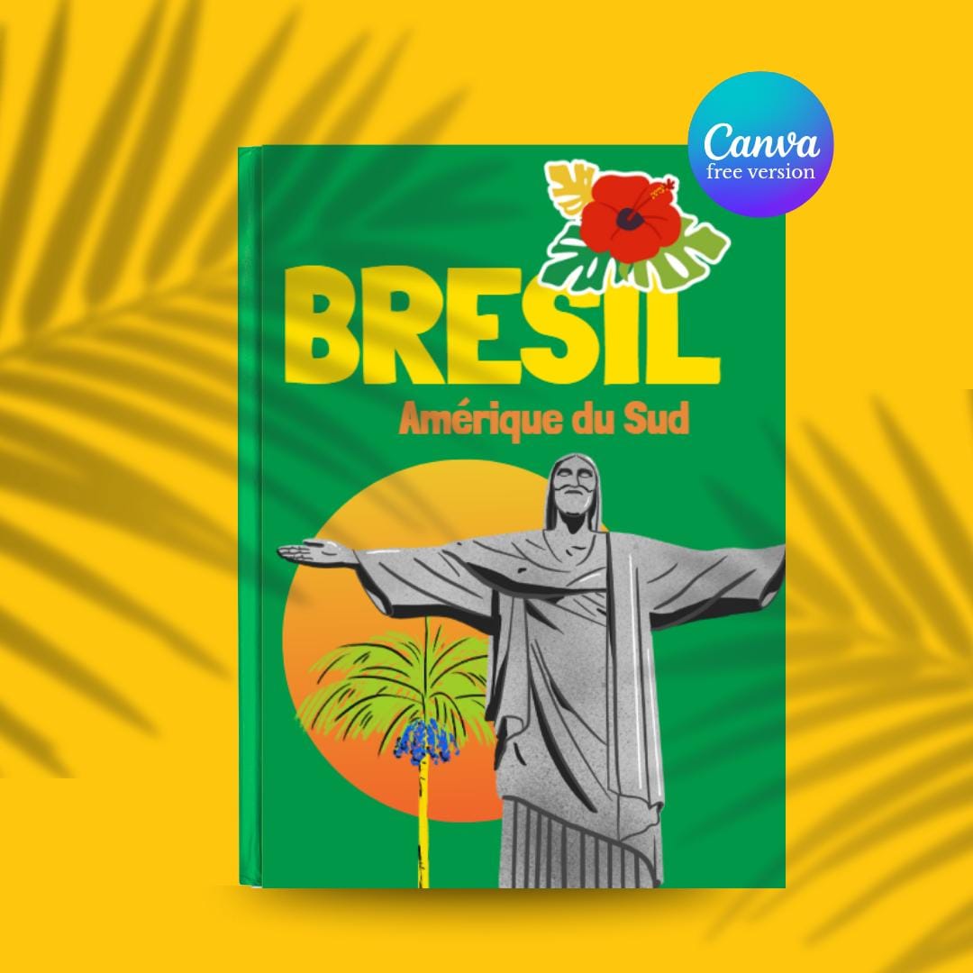 BRAZIL Travel Photobook Template: Customizable on Canva (digital ...