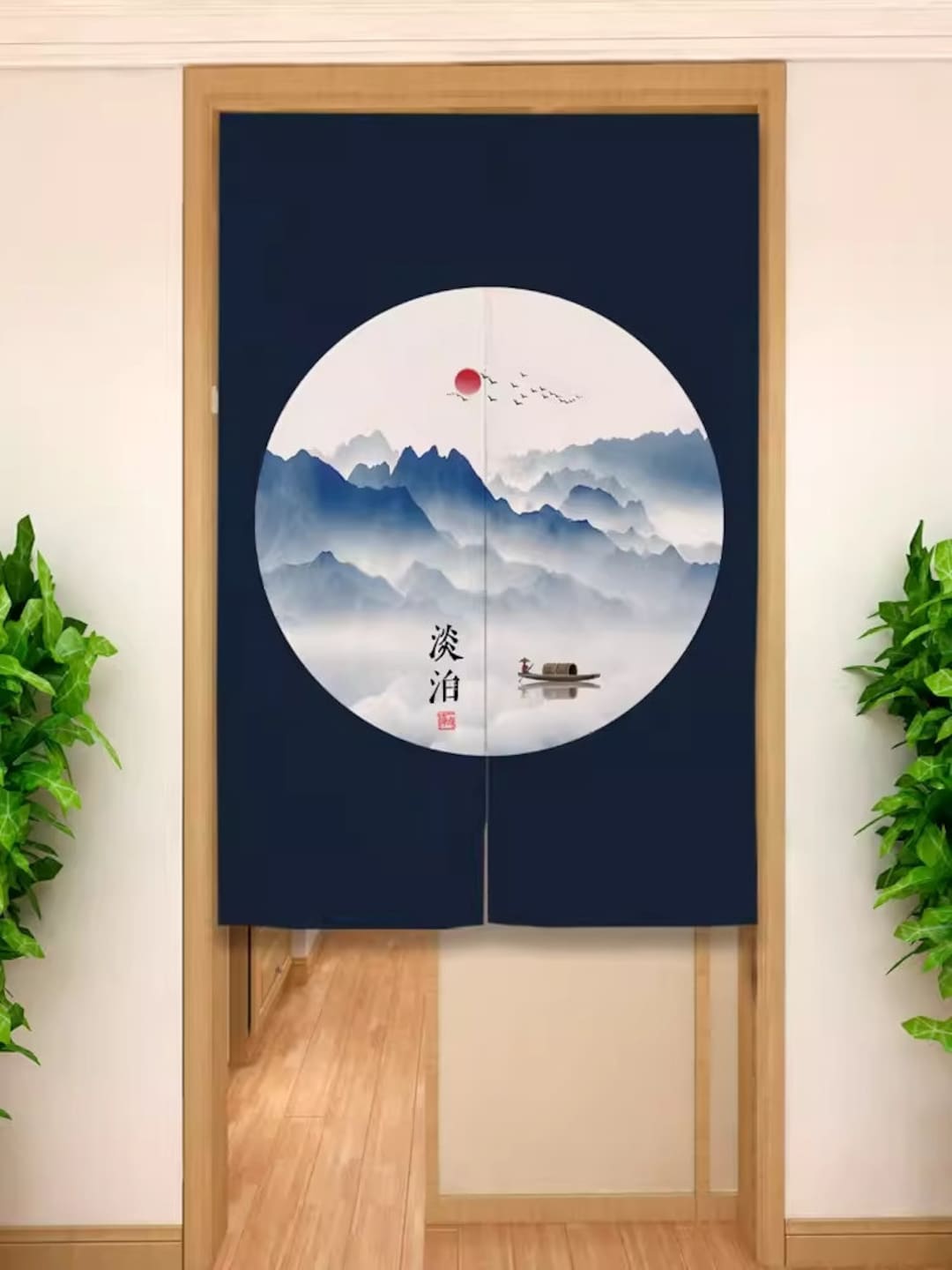 Short Japanese Curtain, Japanese Noren, Noren Curtain, Japanese Doorway ...