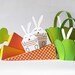 DIY Printable BUNNY PARTY Rabbit Garden Basket Carrots Treats Boxes ...