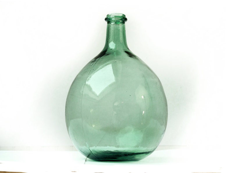 French extra large green glass bottle Demijohn Carboy round | Etsy French extra large green glass bottle Demijohn Carboy round | Etsy