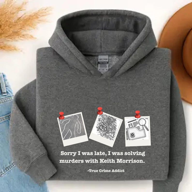 True Crime Lovers Hoodie, Solving Murder Sweatshirt, Couch Detective ...