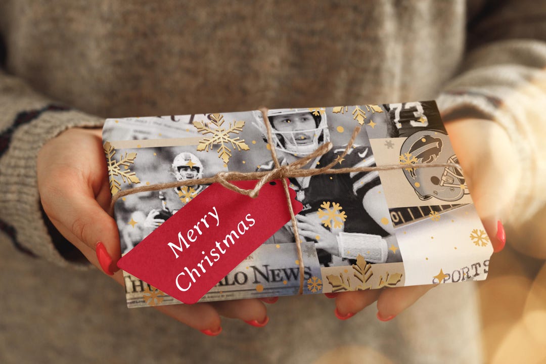 Buffalo Bills Wrapping Paper - Holiday NFL Gift Wrap - Etsy