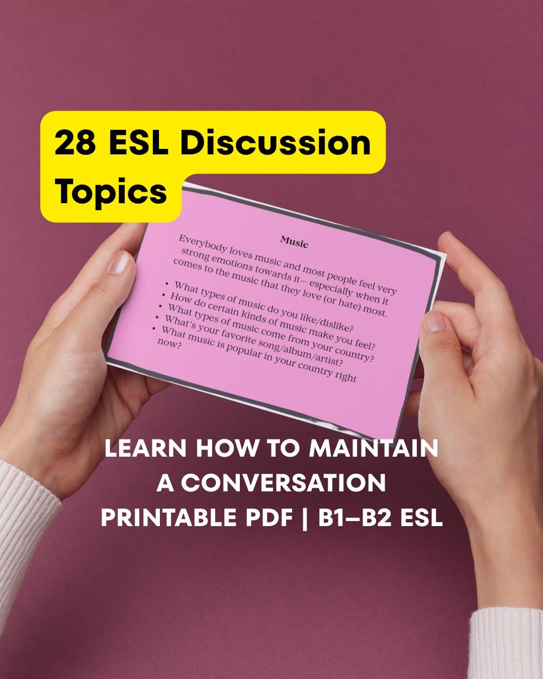28 ESL Discussion Topics With Ready Questions — Learn to Maintain a ...