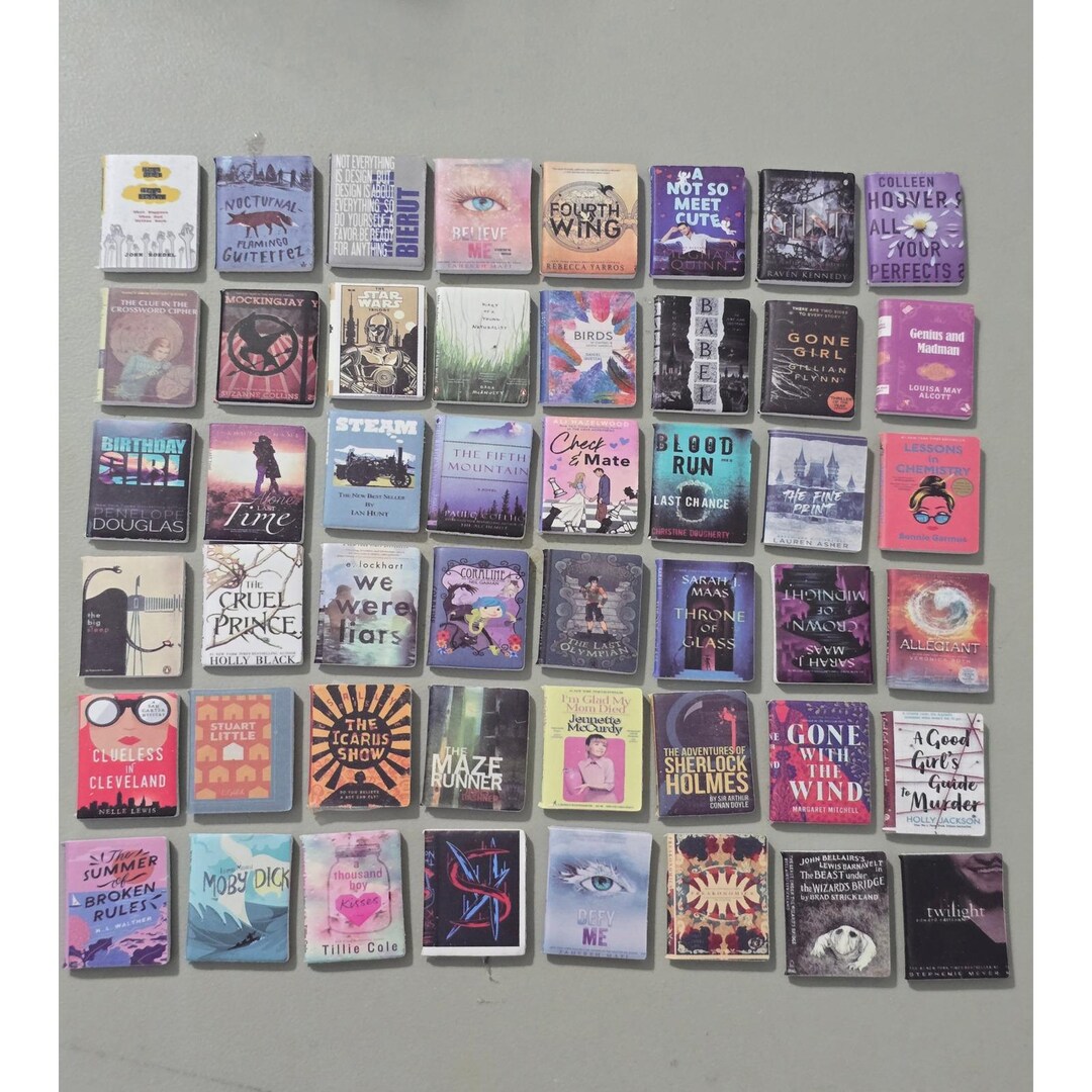 Miniature Books Props 300 Count Different Story Books Mini Props New - Etsy