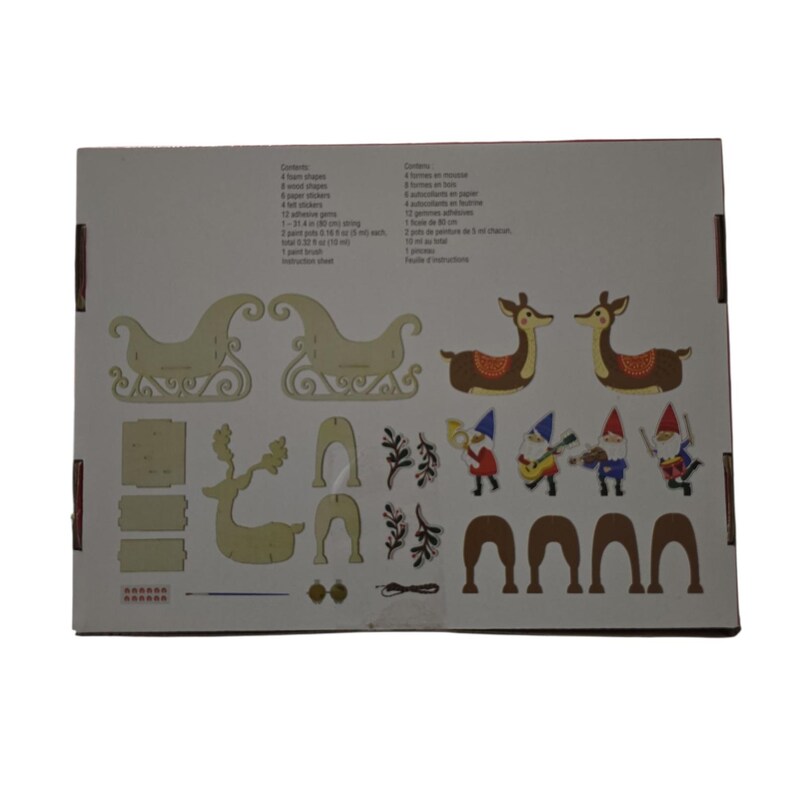 Kids Christmas Learning Sleigh Craft Gnomes Reindeer Holiday Santa ...
