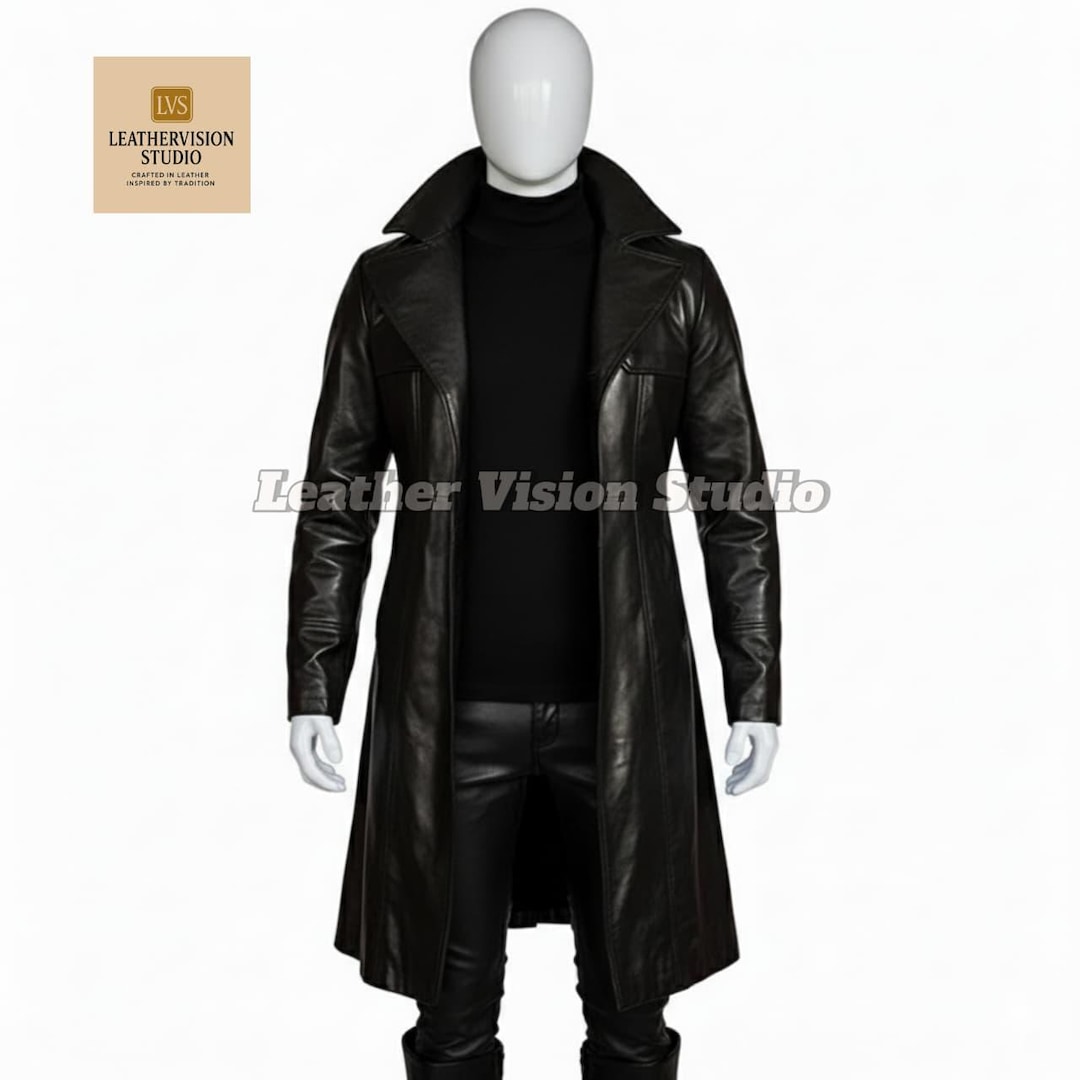 The Crow 2024 Eric Draven Black Leather Trench Coat | Bill Skarsgård ...