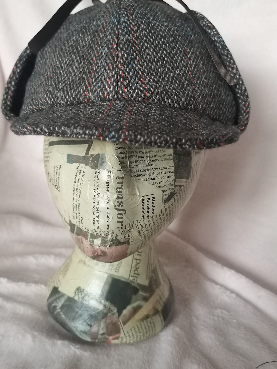 Deer Stalker Hat in Brown W/pane Tweed. DS002 - Etsy