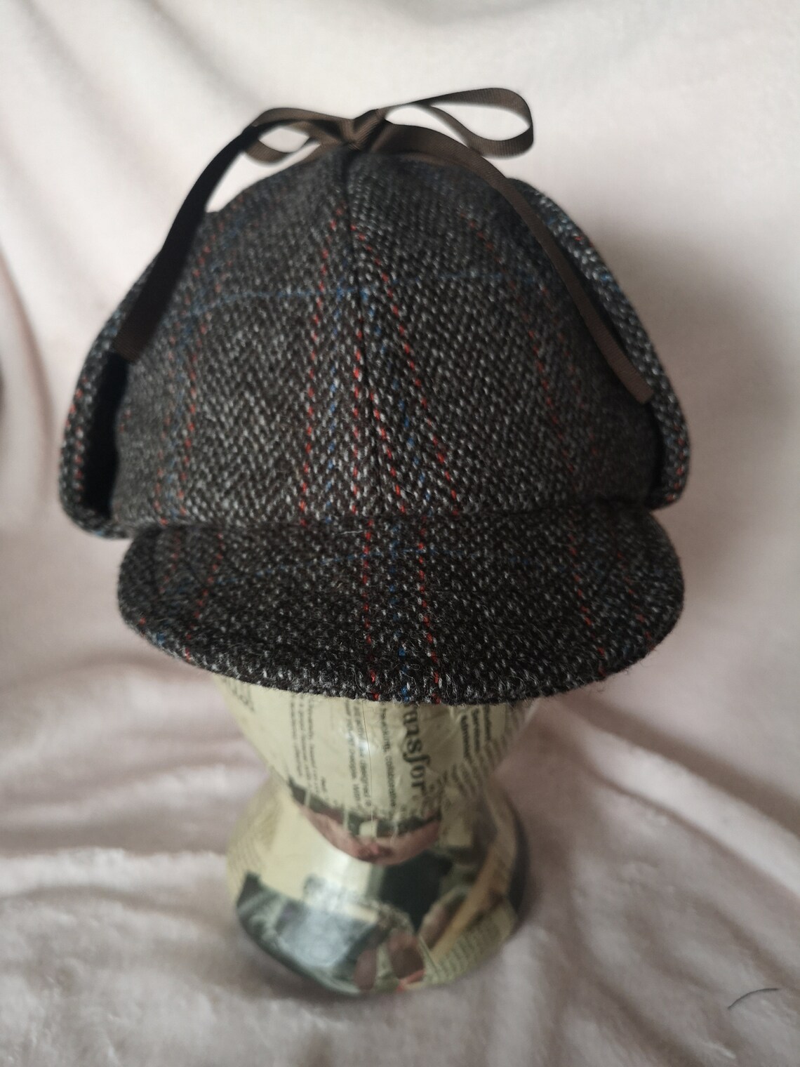 Deer Stalker Hat in Brown W/pane Tweed. DS002 - Etsy