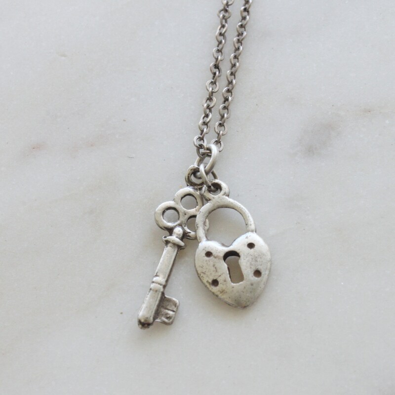 Mini Heart Lock and Key - Etsy