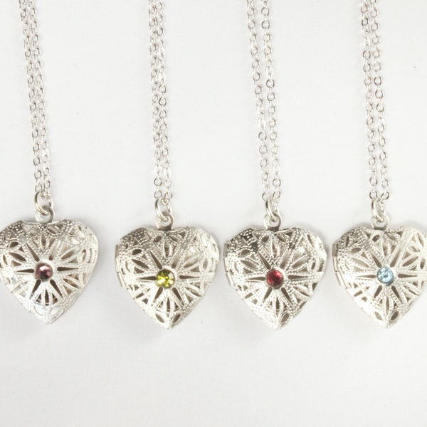 Birthstone Locket - Etsy