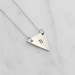 Personalized Inverted Triangle Necklace, Minimal Dainty Layering ...