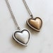 Vintage Style Simple Heart Locket / Silver Heart Locket - Etsy