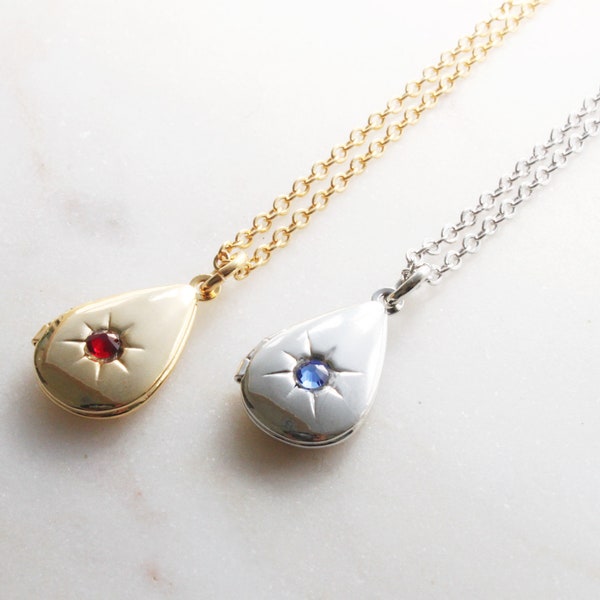 Birthstone Locket - Etsy