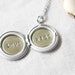 Personalized Round Simple Locket, Custom Message Disc Locket, Initial ...