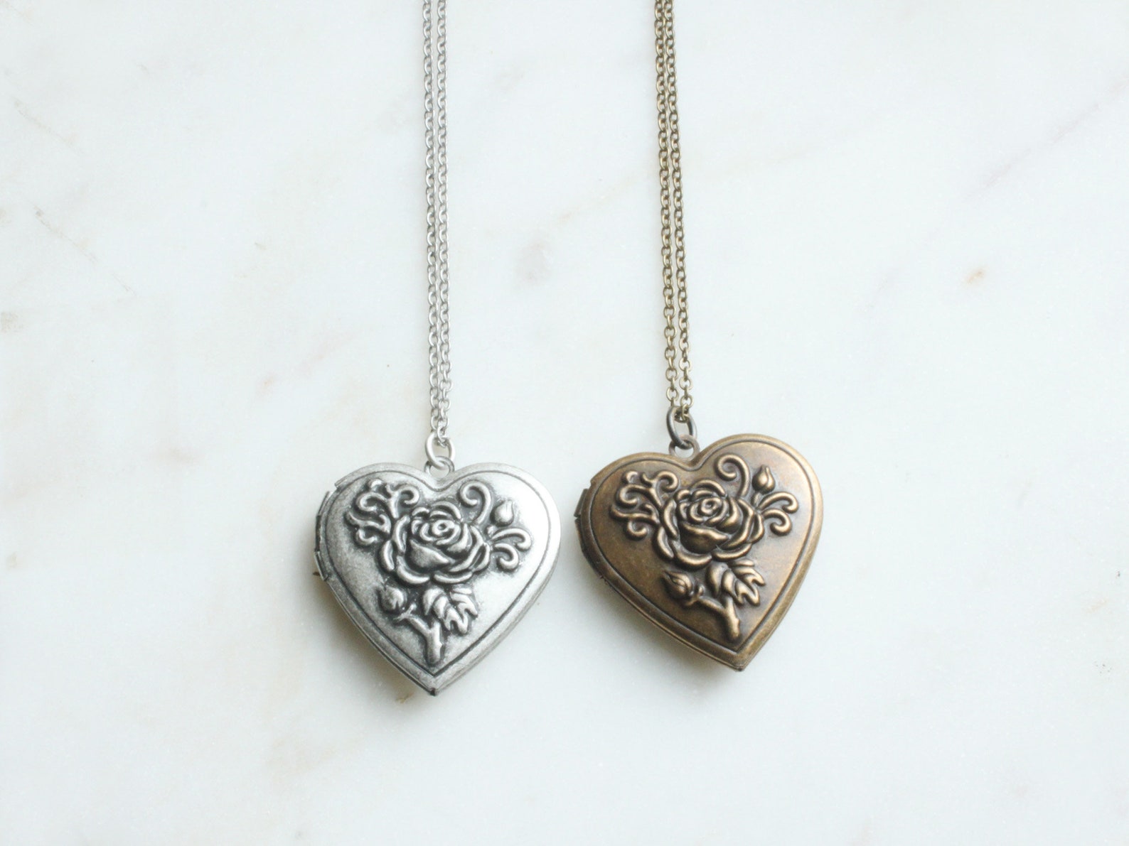 Personalized Vintage Style Heart Locket Custom Heart Locket - Etsy