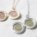 Personalized Round Simple Locket Custom Message Disc Locket - Etsy