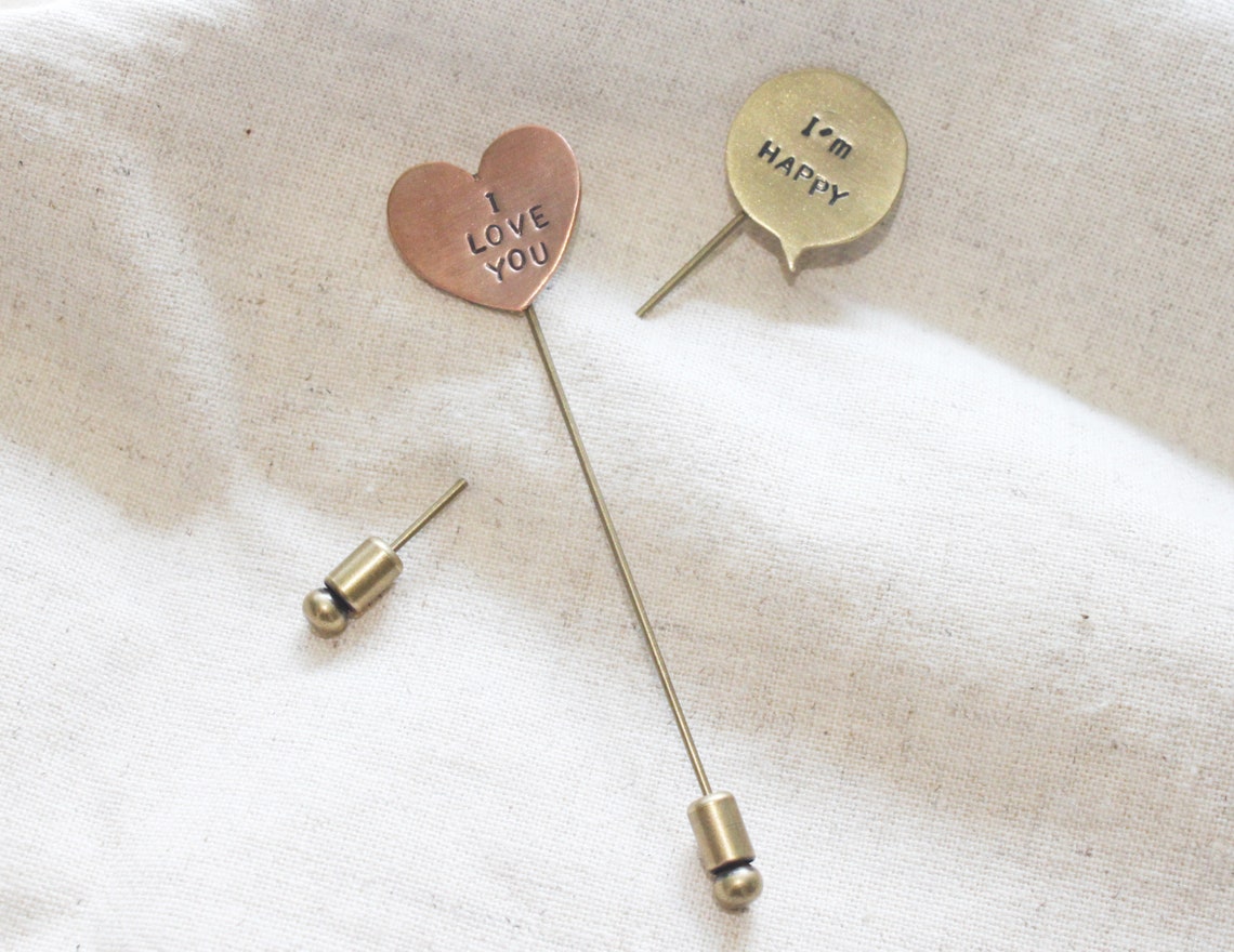Monogram Lapel Pin Personalized Accessories Brooch Pin - Etsy