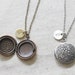 Personalized Vintage Style Round Locket Custom Circle Locket - Etsy