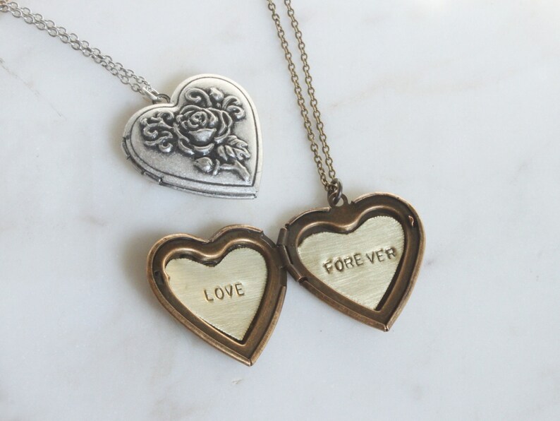 Personalized Vintage Style Heart Locket Custom Heart Locket - Etsy