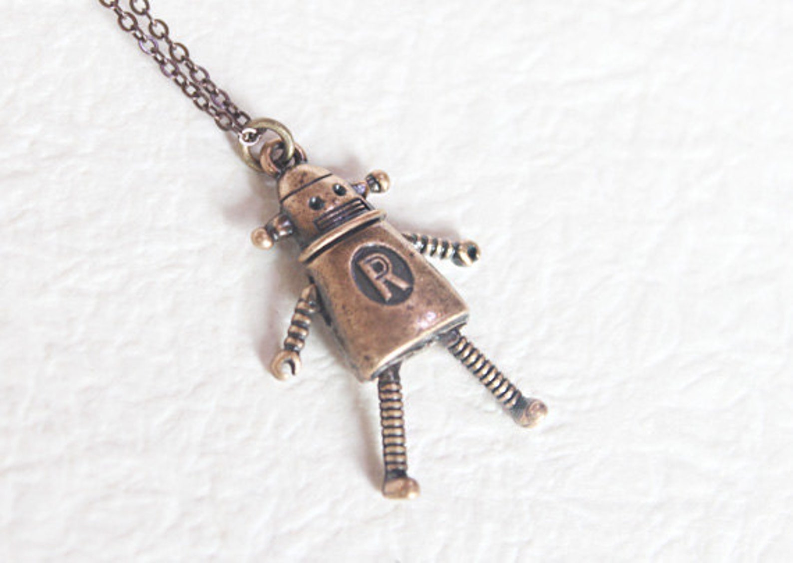 Vintage Style Robot Necklace God Robot Pendant Gift for - Etsy