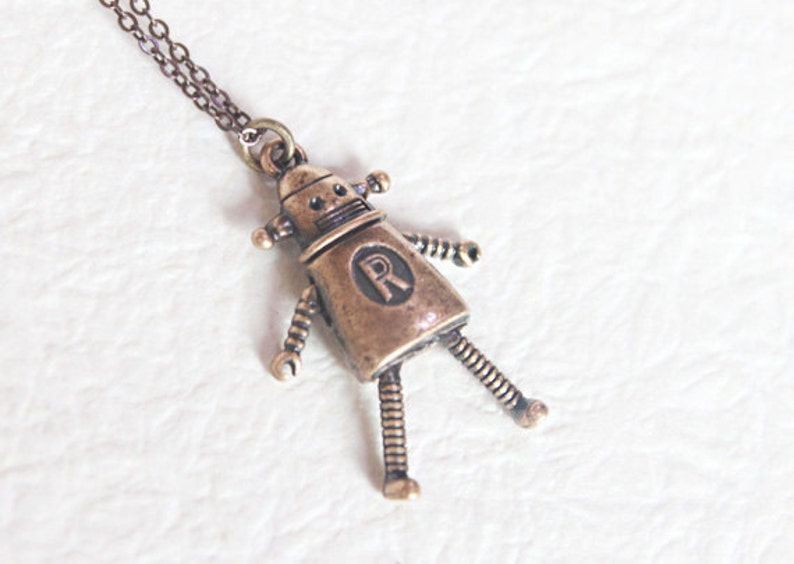 Vintage Style Robot Necklace God Robot Pendant Gift for - Etsy