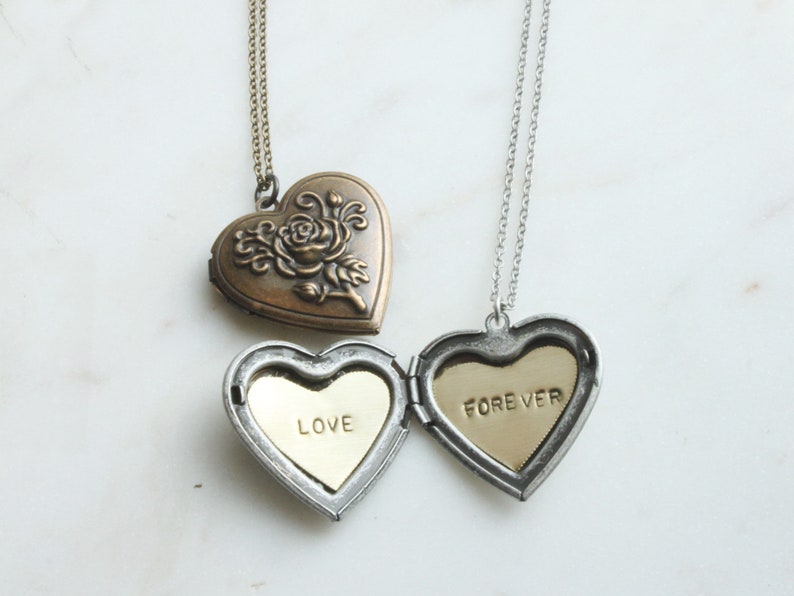 Personalized Vintage Style Heart Locket Custom Heart Locket - Etsy