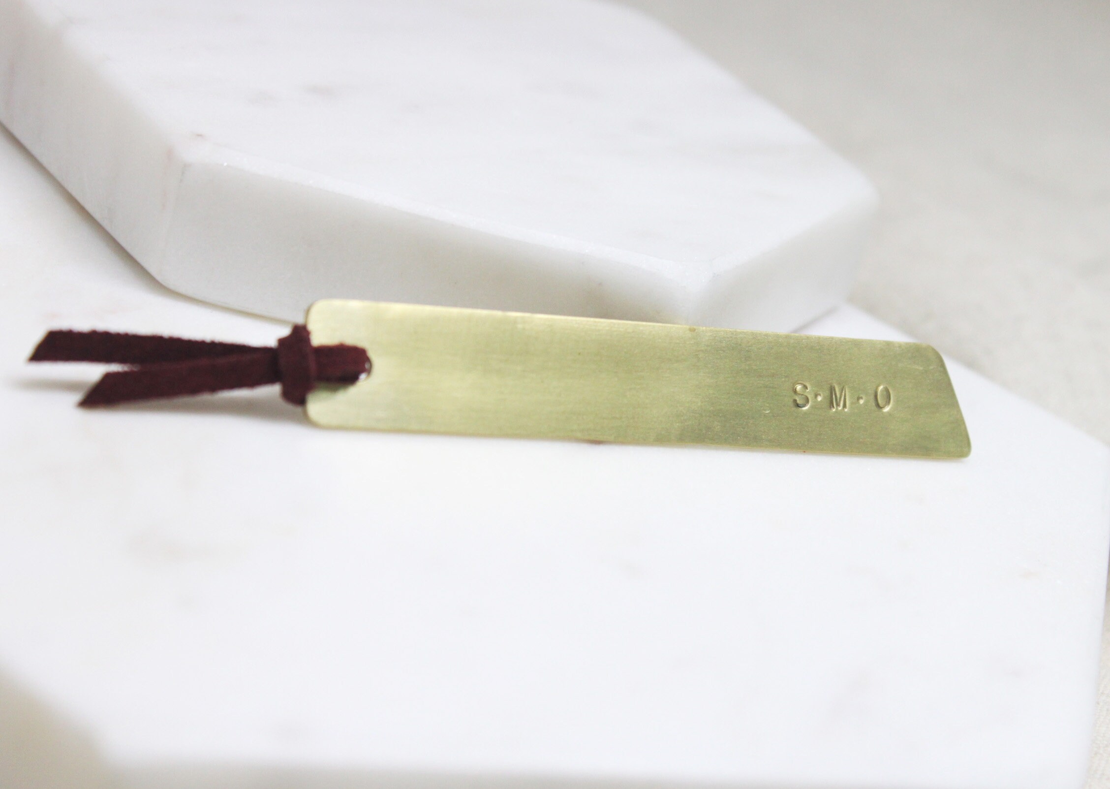 Personalized Bookmark Hammered copper bookmark Engraved & | Etsy