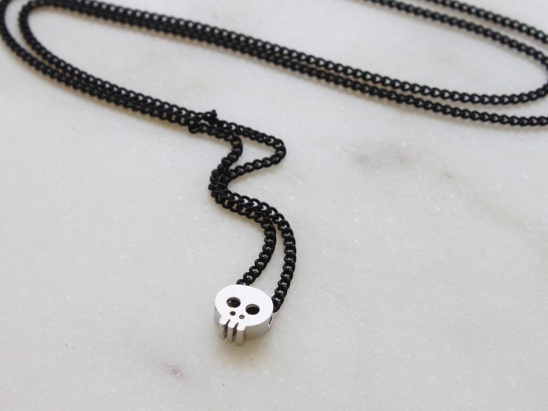 Cute Tiny Baby Skull Necklac Mini Skull Pendant Skull | Etsy