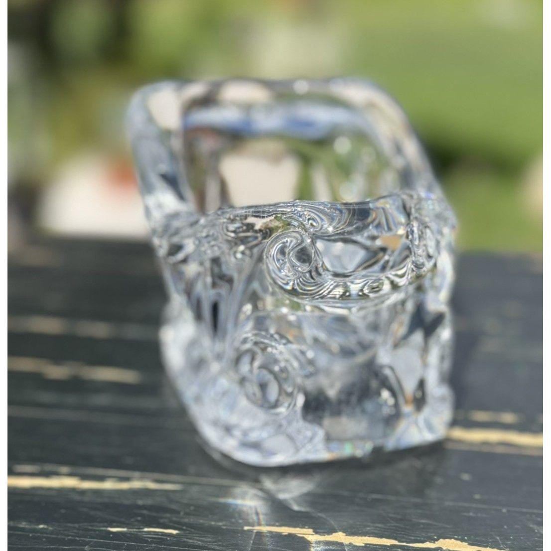 Vintage Crystal Glass Sleigh Sled – Christmas Candy Dish – Clear ...