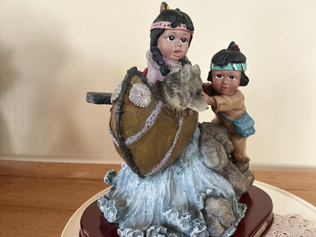 Louis Dionne Collection,native Children in Canoe,vintage Indigenous ...