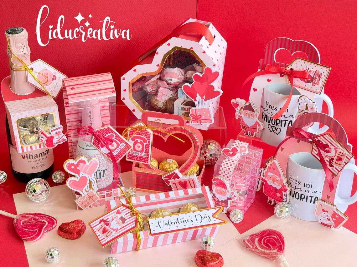 Kit san valentin RedHeart - Etsy México