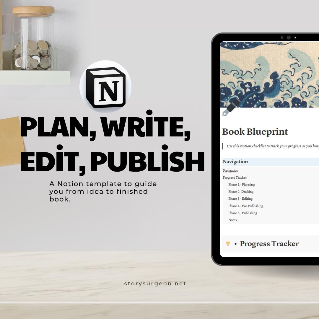 Book Writing Notion Template: Author Planner & Self-publishing (digital ...