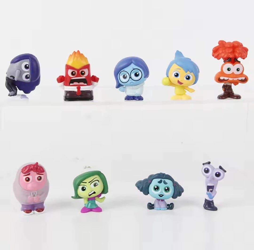 Complete Set of 9 Characters Inspired by Inside Out – Colorful Mini ...