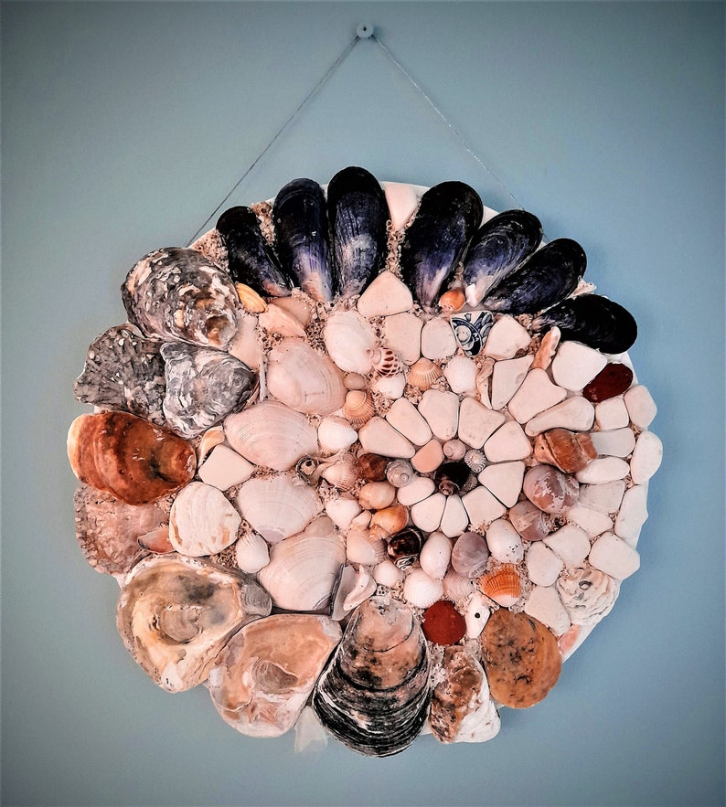 Wall Art / Wall Deco / Sea Art Mosaic / Shell Art / Wall - Etsy