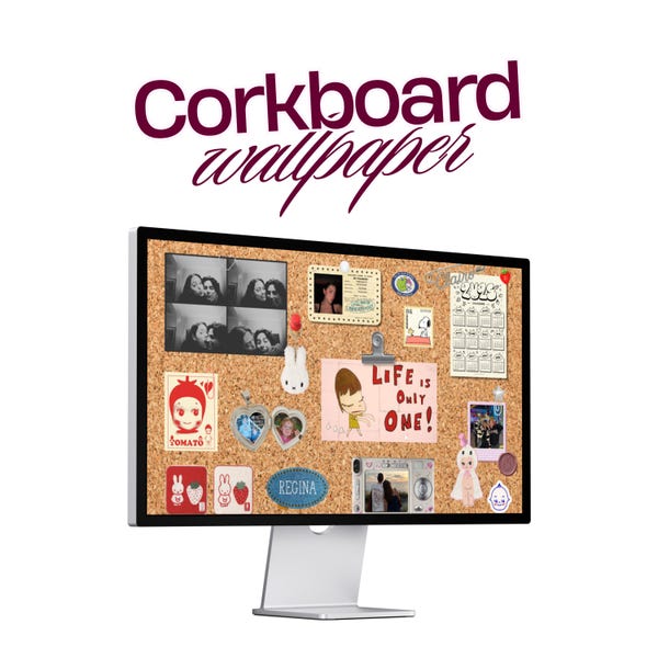 Corkboard Wallpaper Desktop - Etsy