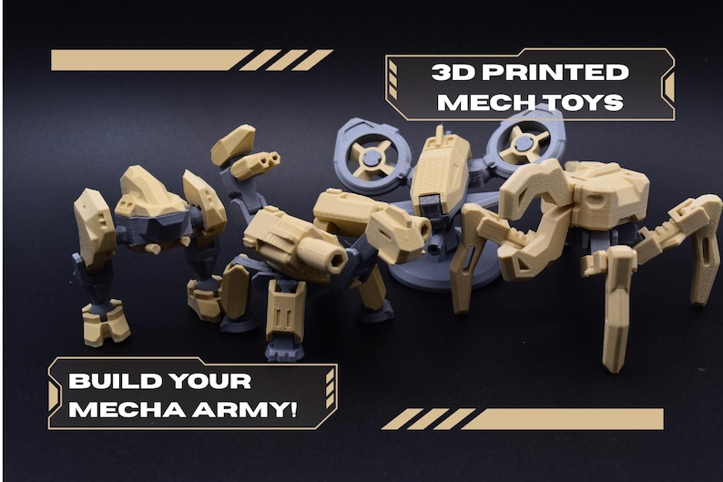 Sand Striders Mech Collection- 3d Printed Collectible Machines | Choose ...