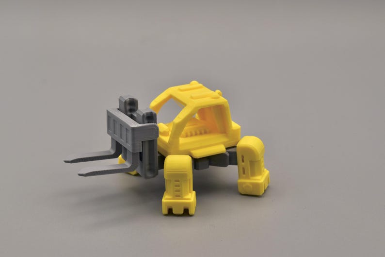 3D Printed Construction Mechs- Crane, Dump Truck, Forklift & Digger - Etsy