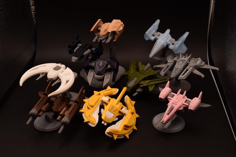 Sci-fi Spaceship Miniatures | 3D Printed Tabletop Wargame Models - Etsy