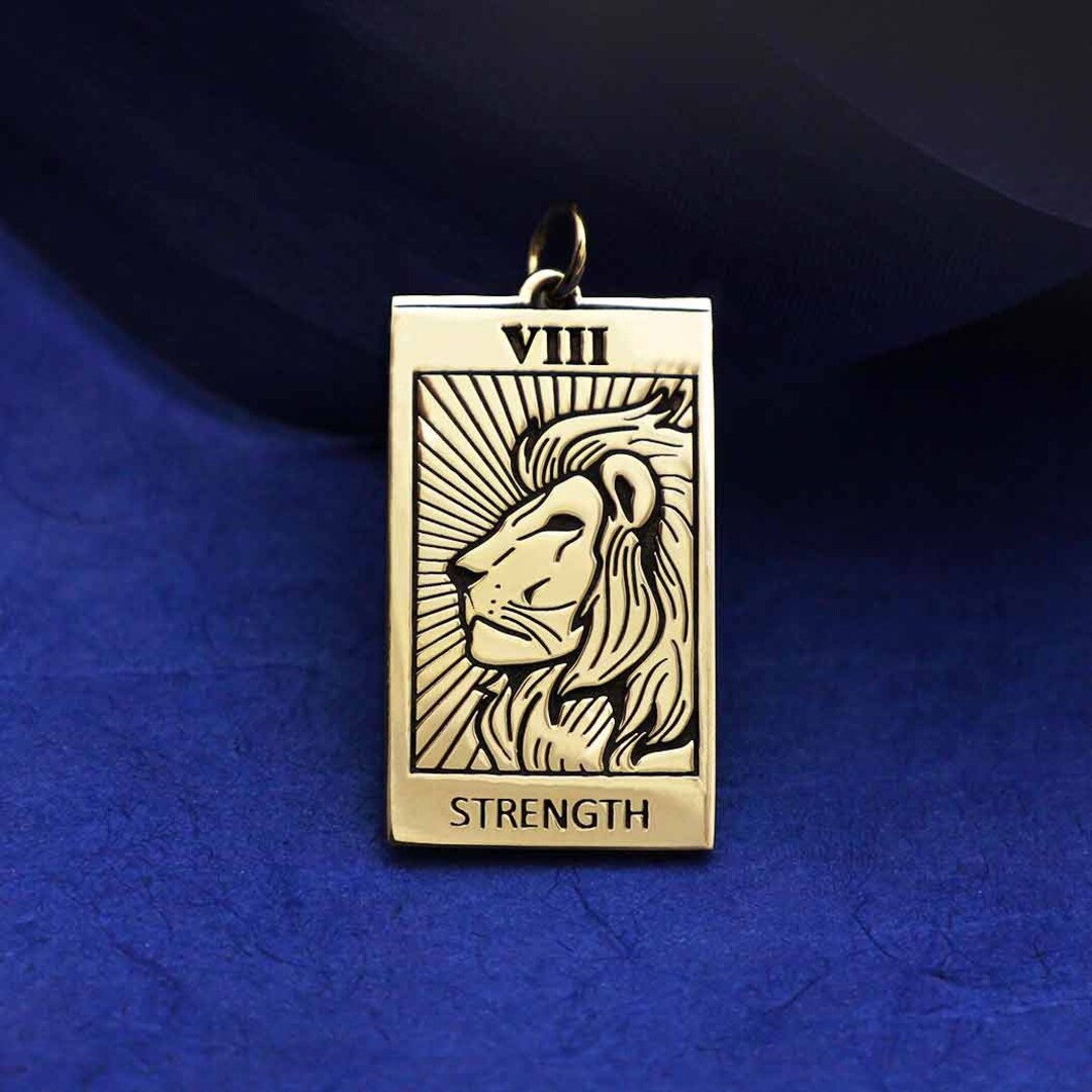 Bronze Strength Tarot Card Charm 30x14mm 1pc 14312/1 - Etsy