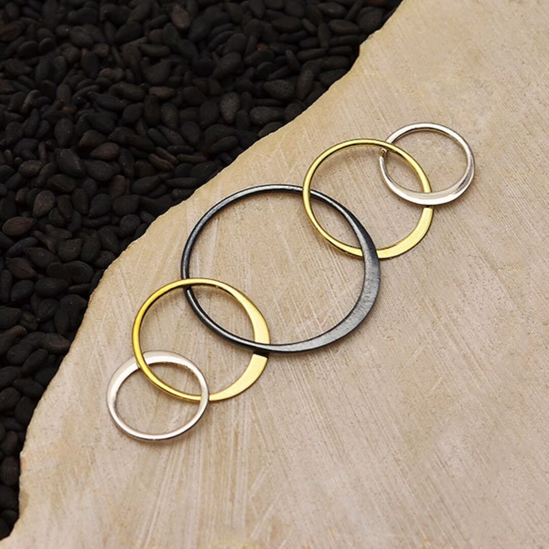 Mixed Metal Five Circles of Life Link 56x18mm 1pc 13797/1 - Etsy