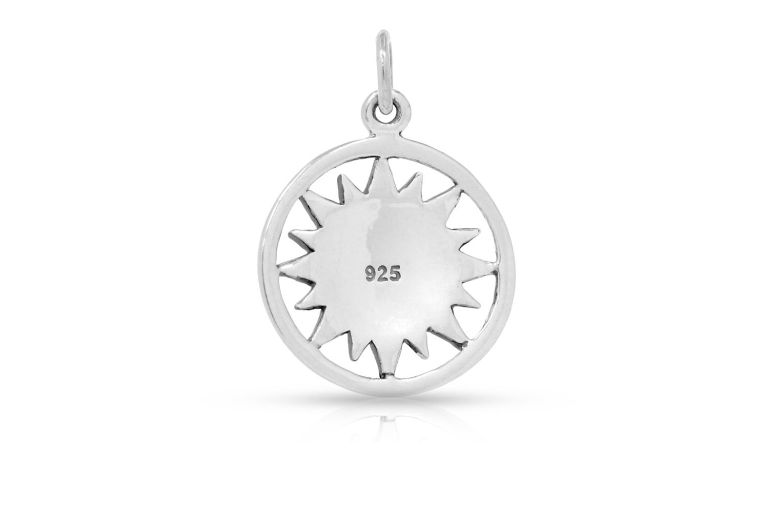 Sterling Silver Smiling Sun Charm 21.5x15.25mm With Closed | Etsy