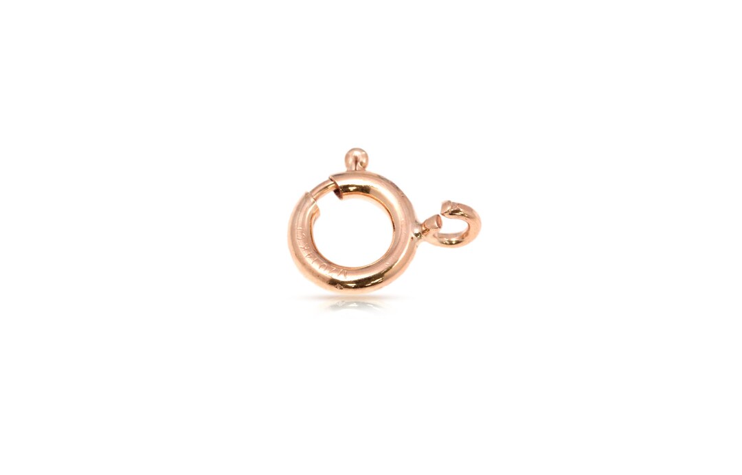 14kt Rose Gold Filled 5.5mm Spring Ring With Open Ring - 20pcs (4266)/1 ...