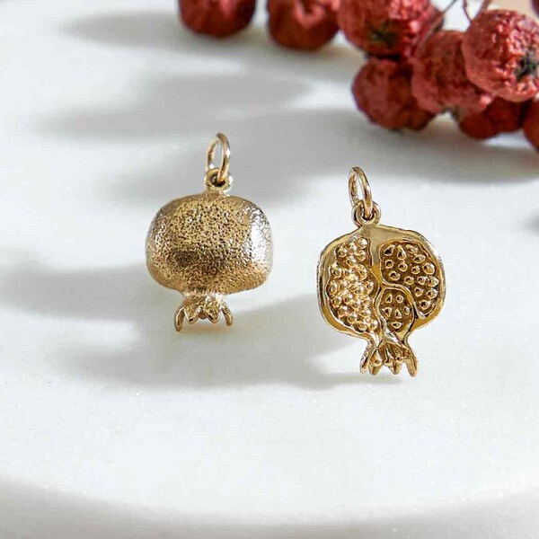 Pomegranate Charm - Etsy