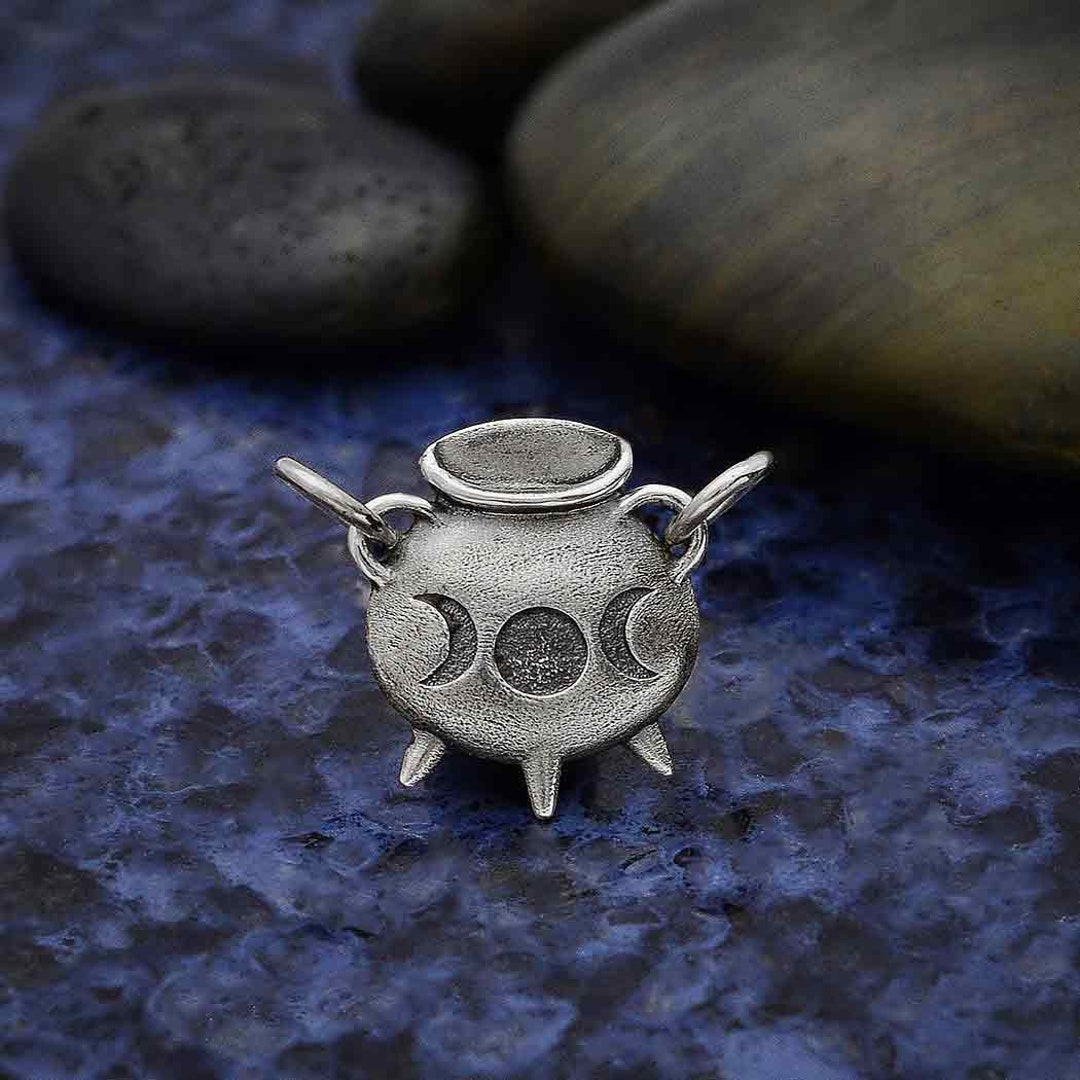 Sterling Silver Witch Cauldron Charm Link 14x19mm 1pc Wholesale Price ...