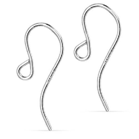 Sterling Silver French Ear Wire 19.5x7.5mm 10 Pairs | Etsy